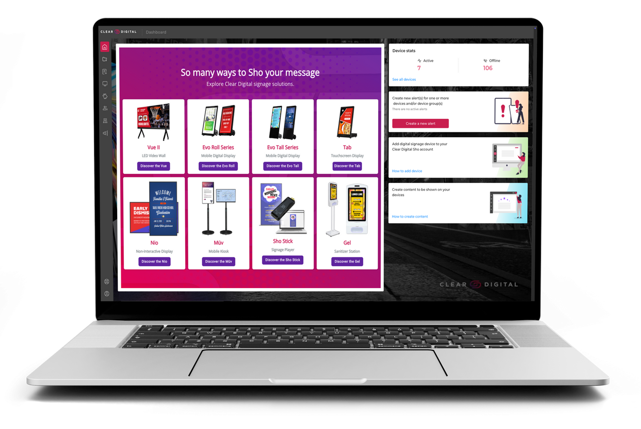 Clear Digital – Portable Digital Signage & Display Solutions